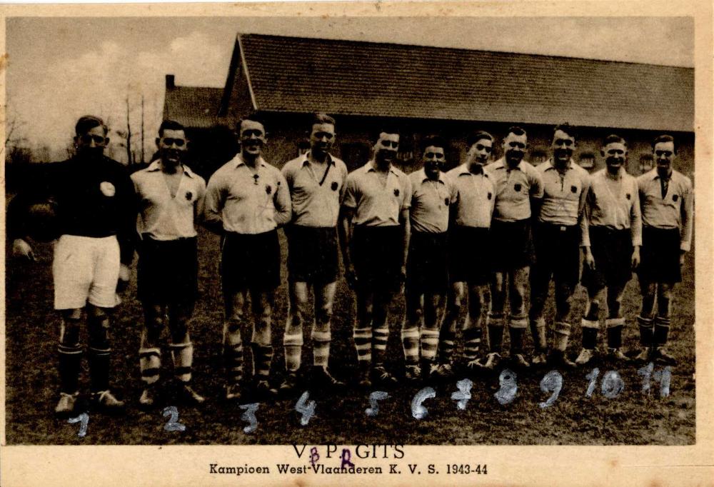 midwest : Artefact : Voetbalclub VP Gits (kampioen van West-Vlaanderen ...